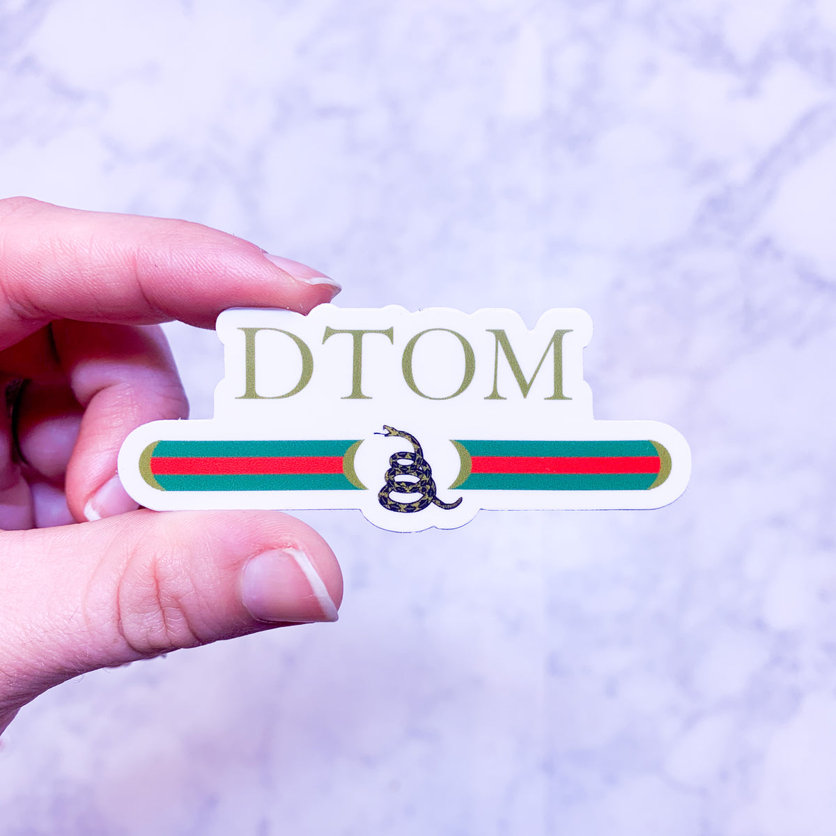 DTOM (Don't Tread On Me) Gucci Sticker – Armed In Style