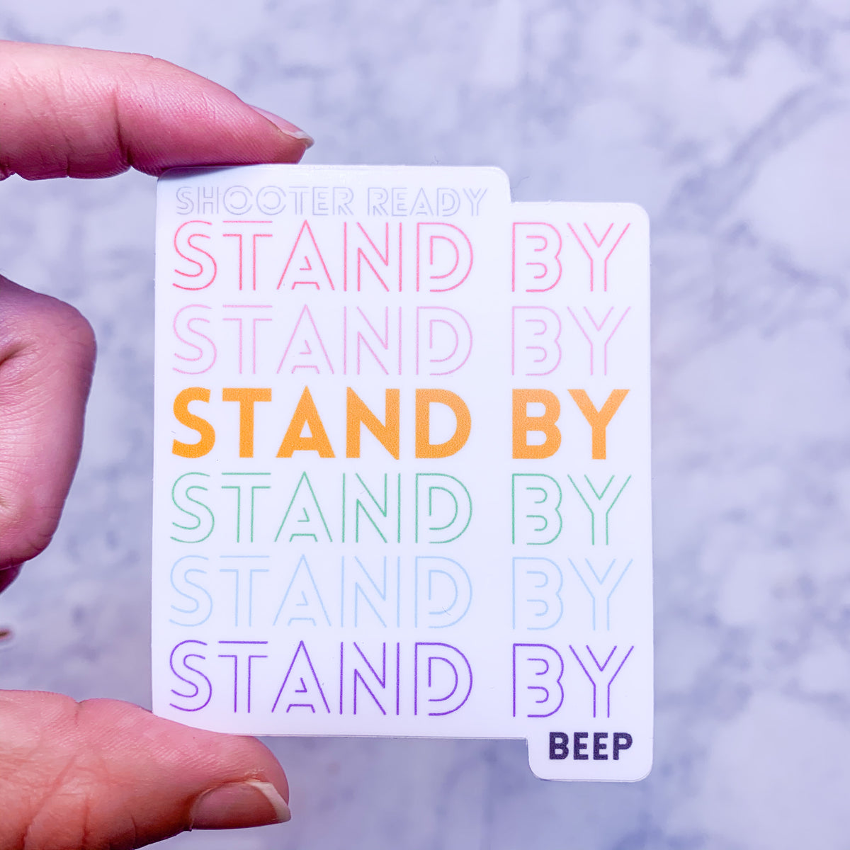 Shooter Ready Standby BEEP Sticker – Armed In Style
